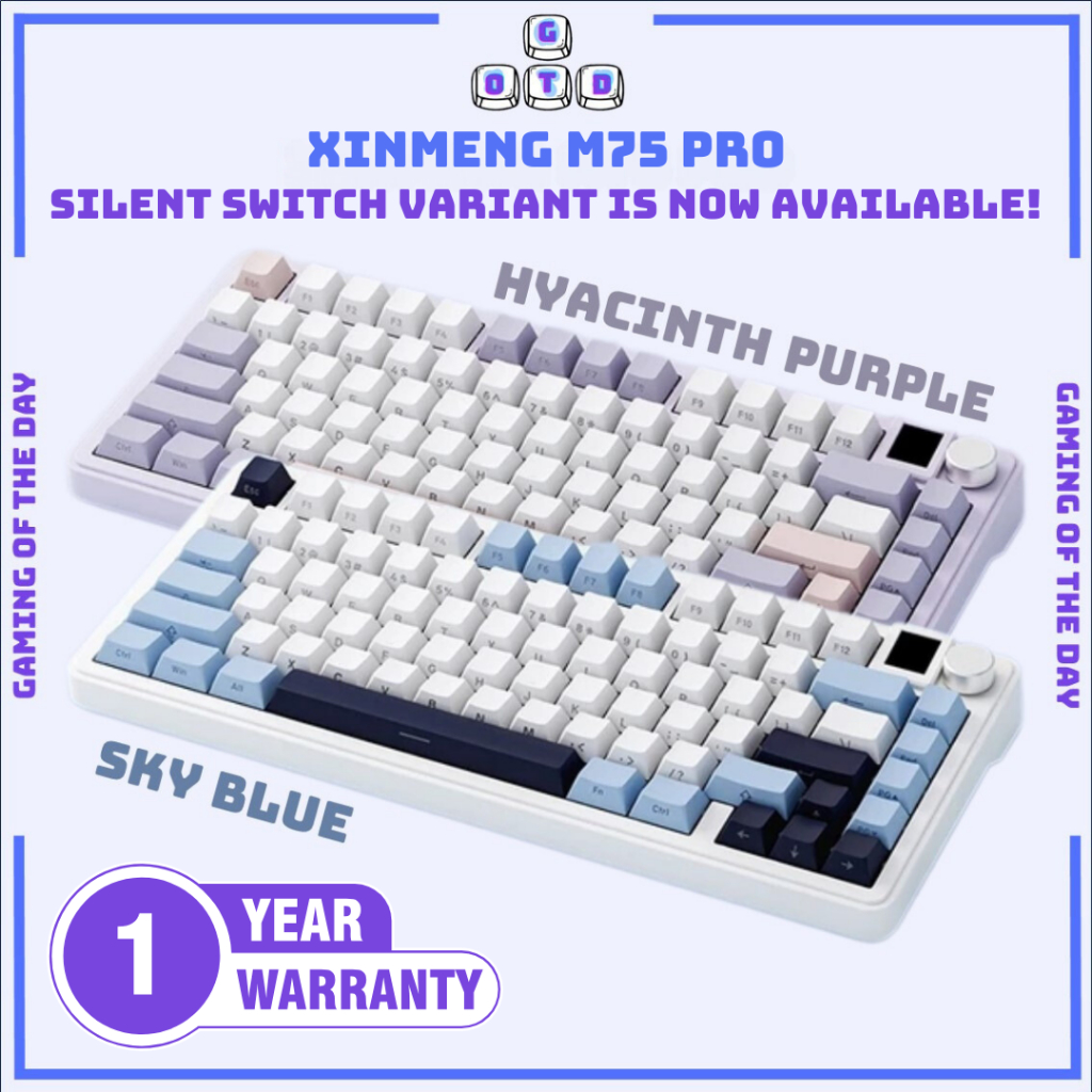 Jual Xinmeng M75 Pro Silent Switch Mechanical Keyboard Gasket Mount ...
