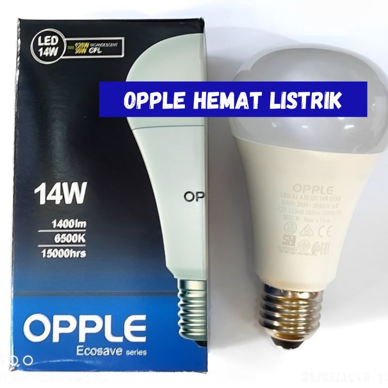 Jual Lampu Led Opple 14W Cahaya Putih 6500K Garansi 1 Tahun | Shopee Indonesia