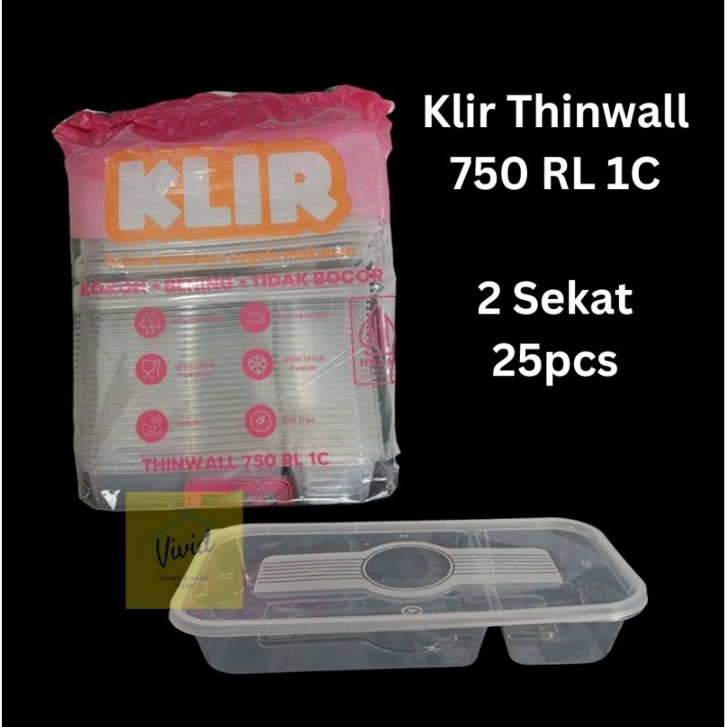 Jual Thinwall Klir 750 RL 1A / 1B / 1C / 3 Rectangle Long - Klir ...