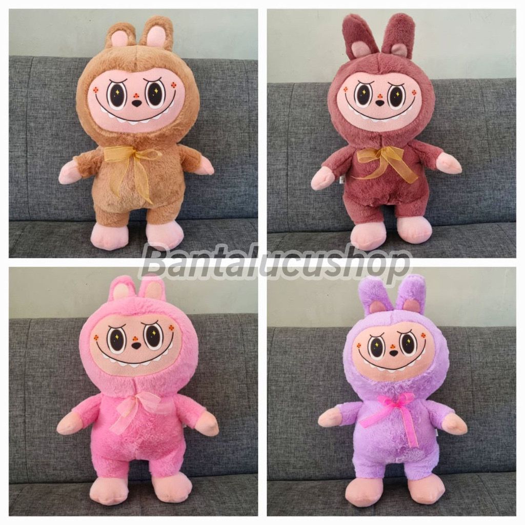 Jual Boneka Labubu The monster Ukuran XL 60 CM Bahan Premium Kado Anak ...