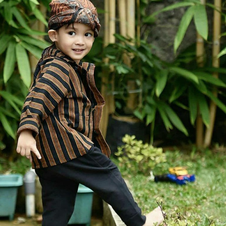 Jual KODE A47X Surjan lurik anak laki bayi paud TK SD seragam pakaian ...