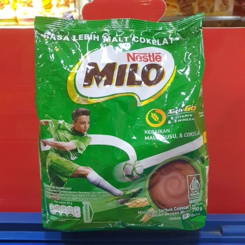 Jual Nestle MILO Rasa Lebih Malt Cokelat Activ-Go 790gr | Shopee Indonesia