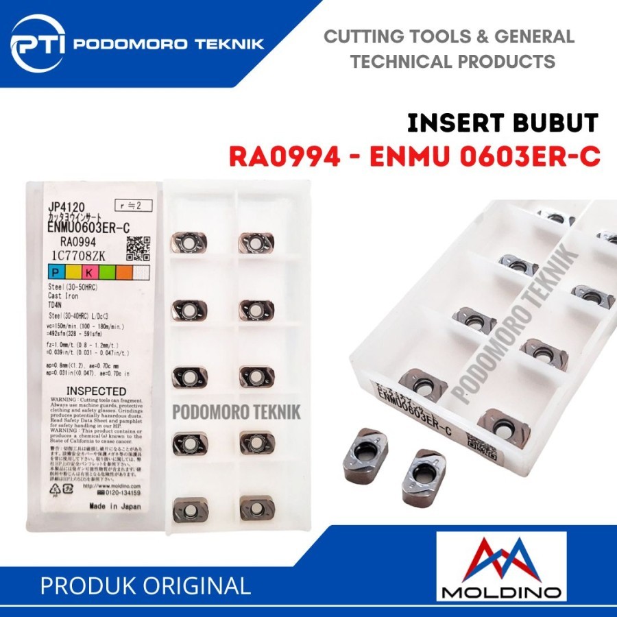 Jual MOLDINO - Insert Bubut ENMU 0603ER-C insert bubut ENMU 0603ER-C ...