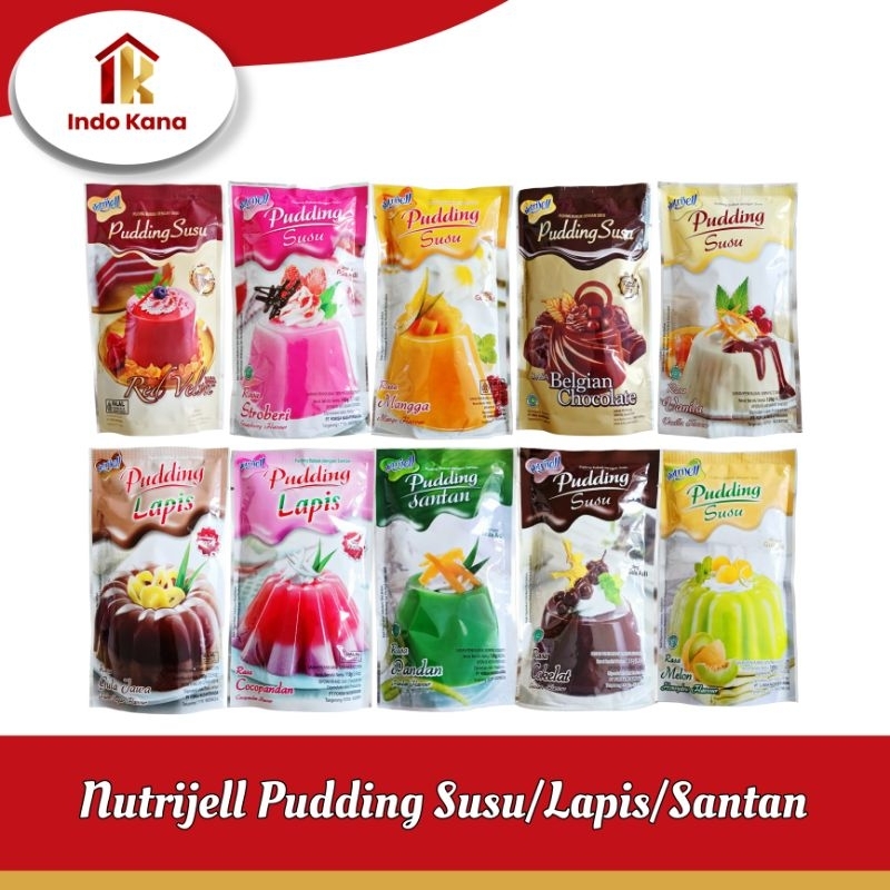 Jual NUTRIJELL Puding Susu/Lapis Pudding Bubuk | Shopee Indonesia