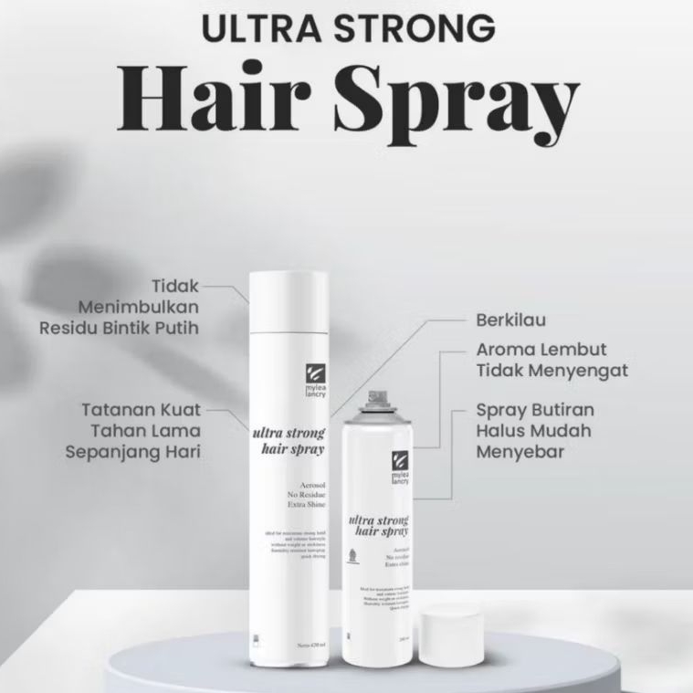 Jual MYLEA Hairspray / Hair Spray Ultra Strong Styling Rambut | Shopee ...
