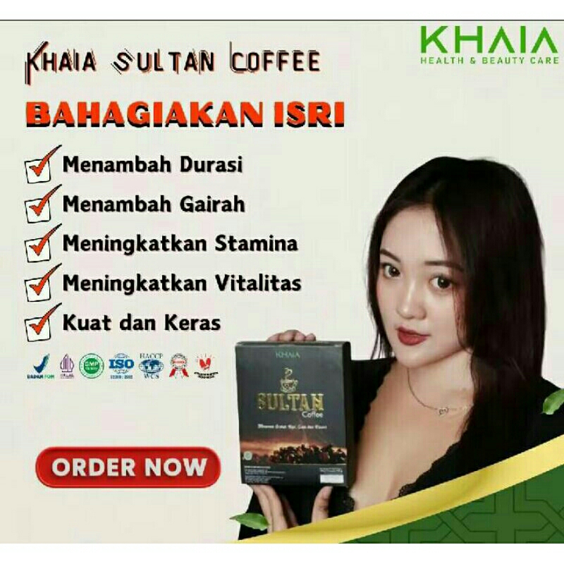 Jual SULTAN COFFEE ORIGINAL KHAIA 1 BOX ISI 10 SACHET 25 GRAM | Shopee ...