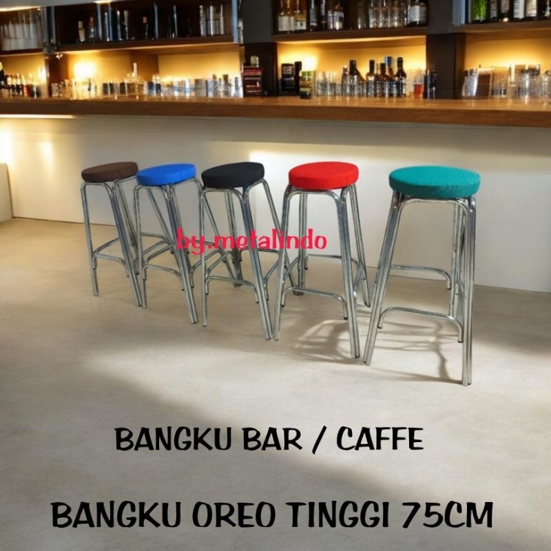Jual Metalindo Bangku Bar Tinggi 75cm Bangku Caffe Bangku Counter ...