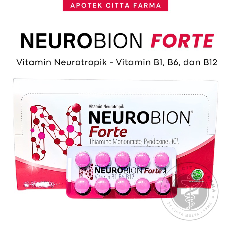 Jual Neurobion Forte 5000 Pink Per 1 Strip @ 10 Tablet - Suplemen ...