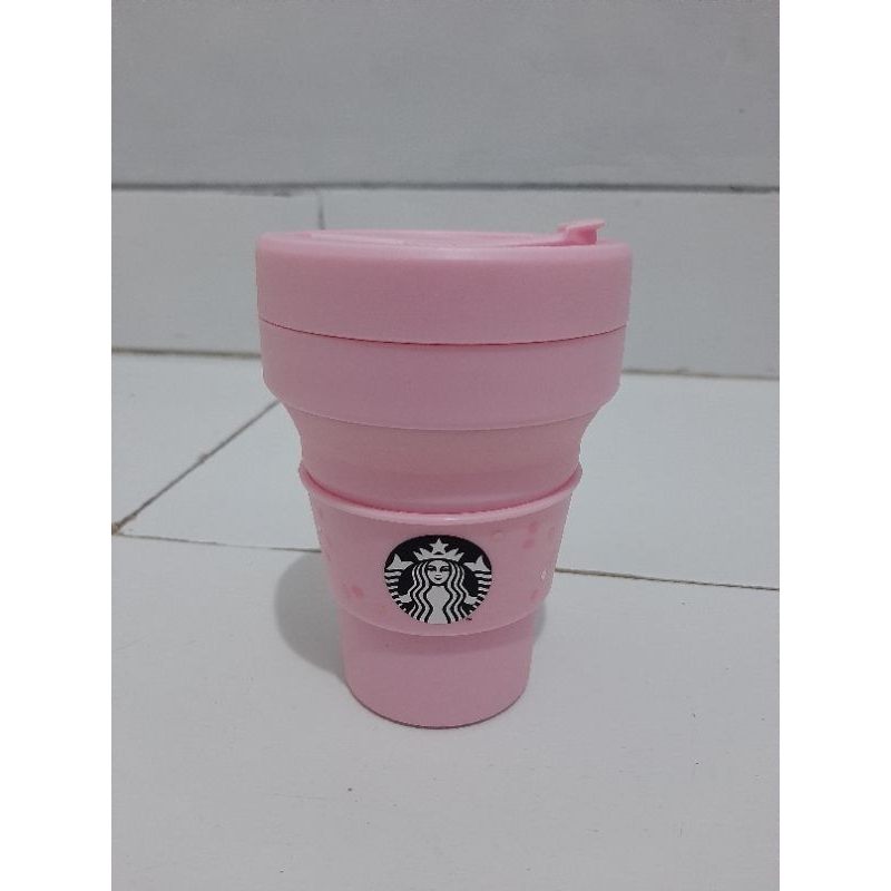 Jual [NEW] botol minum starbucks x stojo pink | Shopee Indonesia