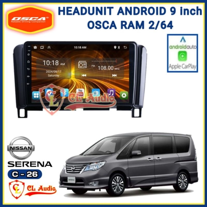 Jual Head Unit Android OSCA 9 Inch Nissan Serena C26 Ram 2/64GB | Shopee Indonesia