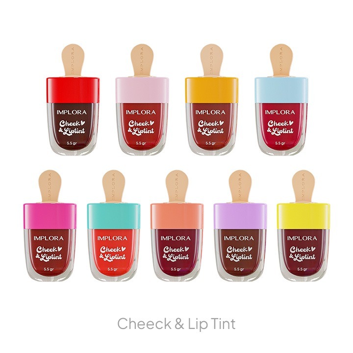 Jual liptin bentuk eskrim liptint implora cheek & liptint original ...