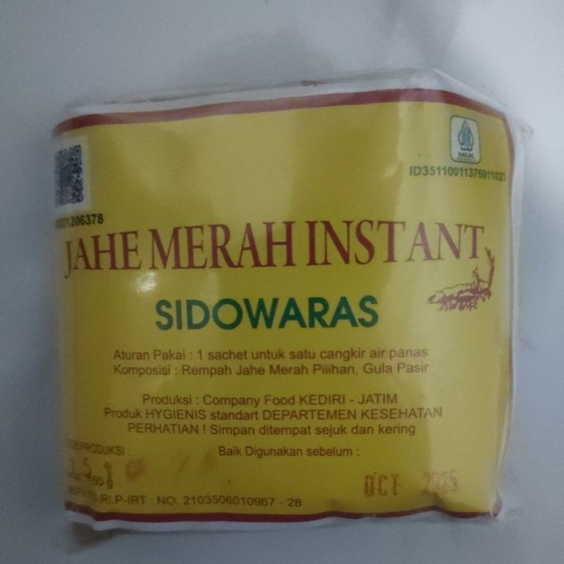 Jual Minuman herbal instan /Jahe merah instan / Jahe instan / Temulawak ...