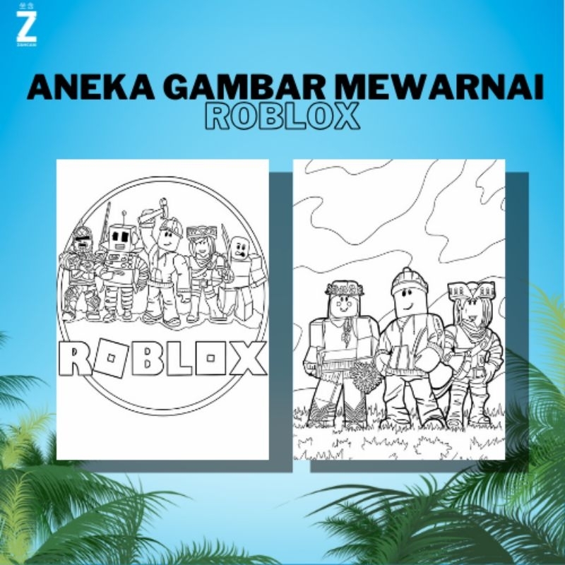 Jual Kertas Gambar Mewarnai A4 [ Roblox ] | Shopee Indonesia