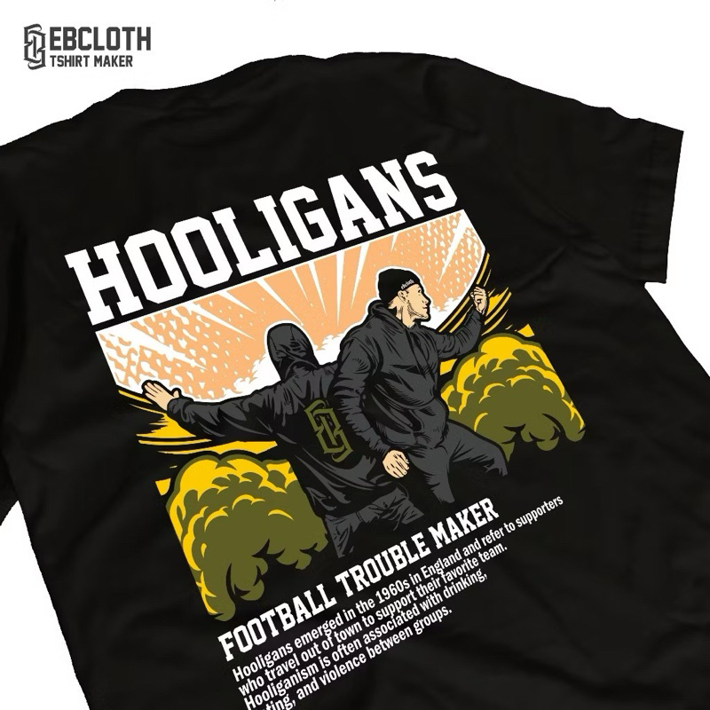 Jual TSHIRT/KAOS HOOLIGANS SUPORTER 24s | Shopee Indonesia