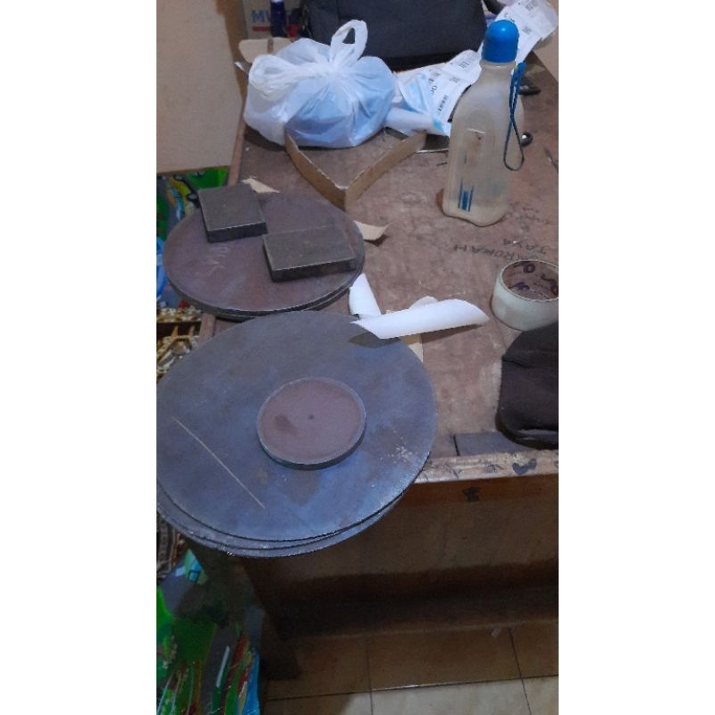 Jual Besi plat bulat tebal 5mm diameter 375mm 1pcs | Shopee Indonesia