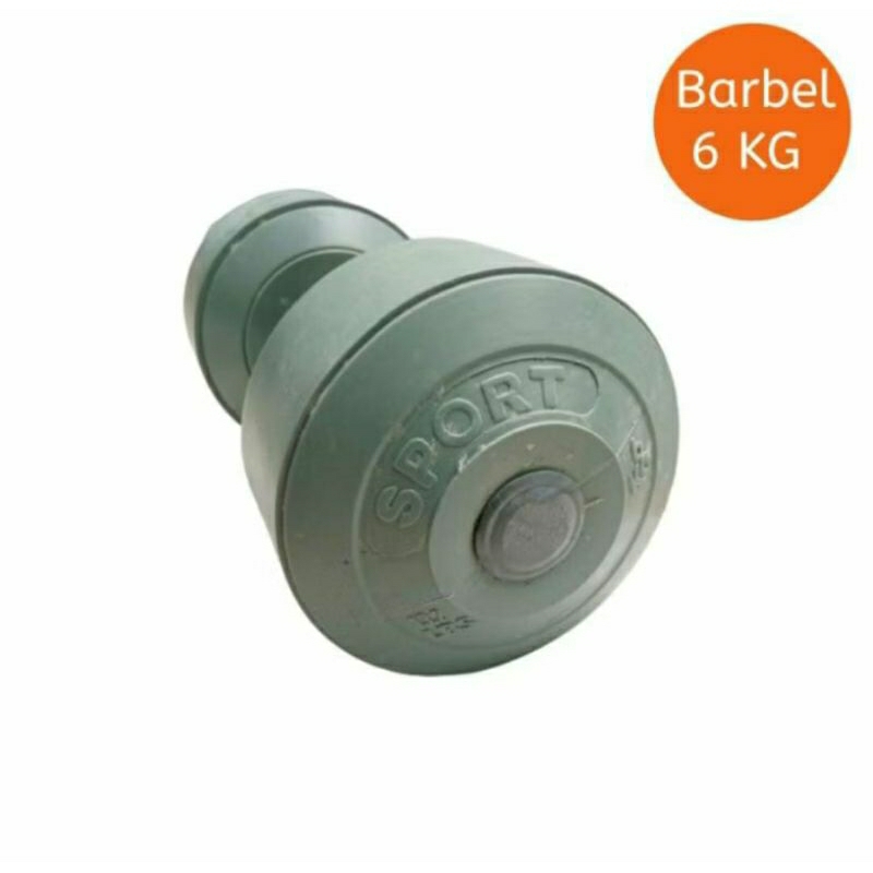 Jual barbel 6kg plastik pvc dumbell berbel 6kg | Shopee Indonesia