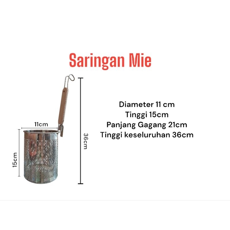 Jual Saringan Mie Kocok, Pasta, Strainer Premium, Tirisan Mie Bahan ...
