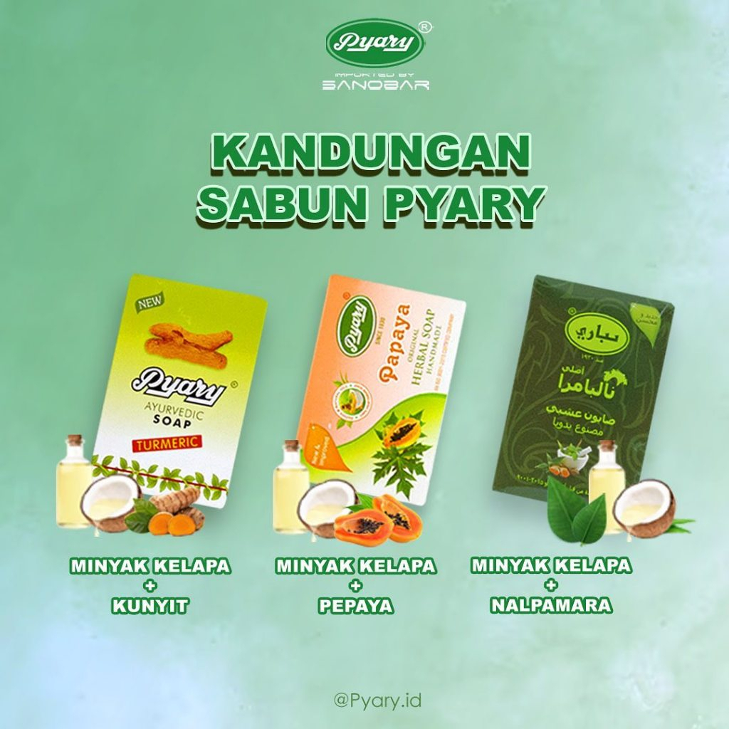 Jual PYARY Herbal Soap || Sabun Pyary Sabun Arab || Nalpamara || Turmeric || Sabun Perawatan ...