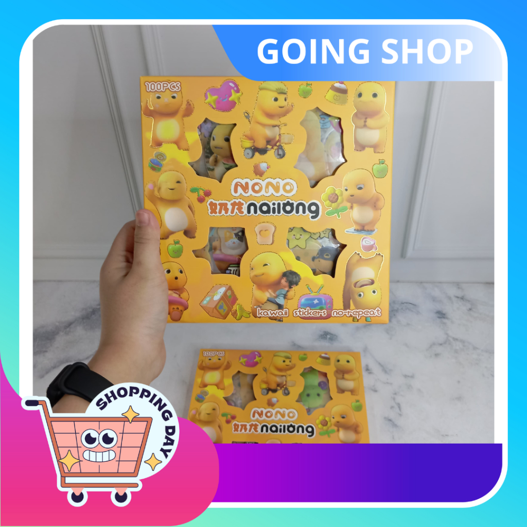 Jual [ GS ] Sticker MOMO NAILONG Isi 100 Lembar Stiker Waterproof Botol ...