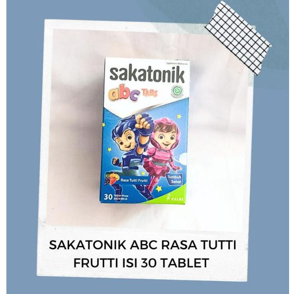 Jual SAKATONIK ABC TUTTI FRUTTI ISI 30 TABLET | Shopee Indonesia
