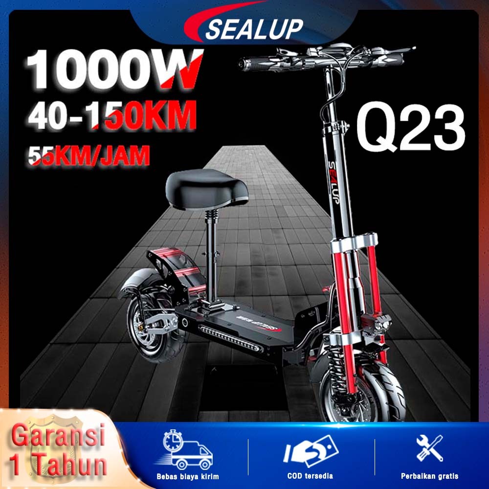 Jual Electric Scooter SEALUP Q23 sepeda listrik dewasa lipat 11inch ban tubeless scooter listrik ...