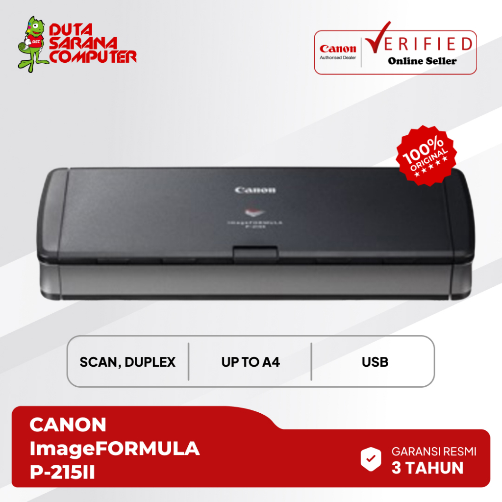 Jual CANON IMAGE FORMULA P-215 II P215II SCANNER | Shopee Indonesia