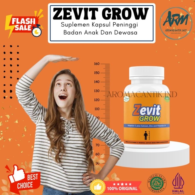 Jual TERBUKTI!! ZEVIT GROW SUPLEMEN CAPSULE PENINGGI BADAN 10 HARI NAIK 5CM AMPUH | Shopee Indonesia