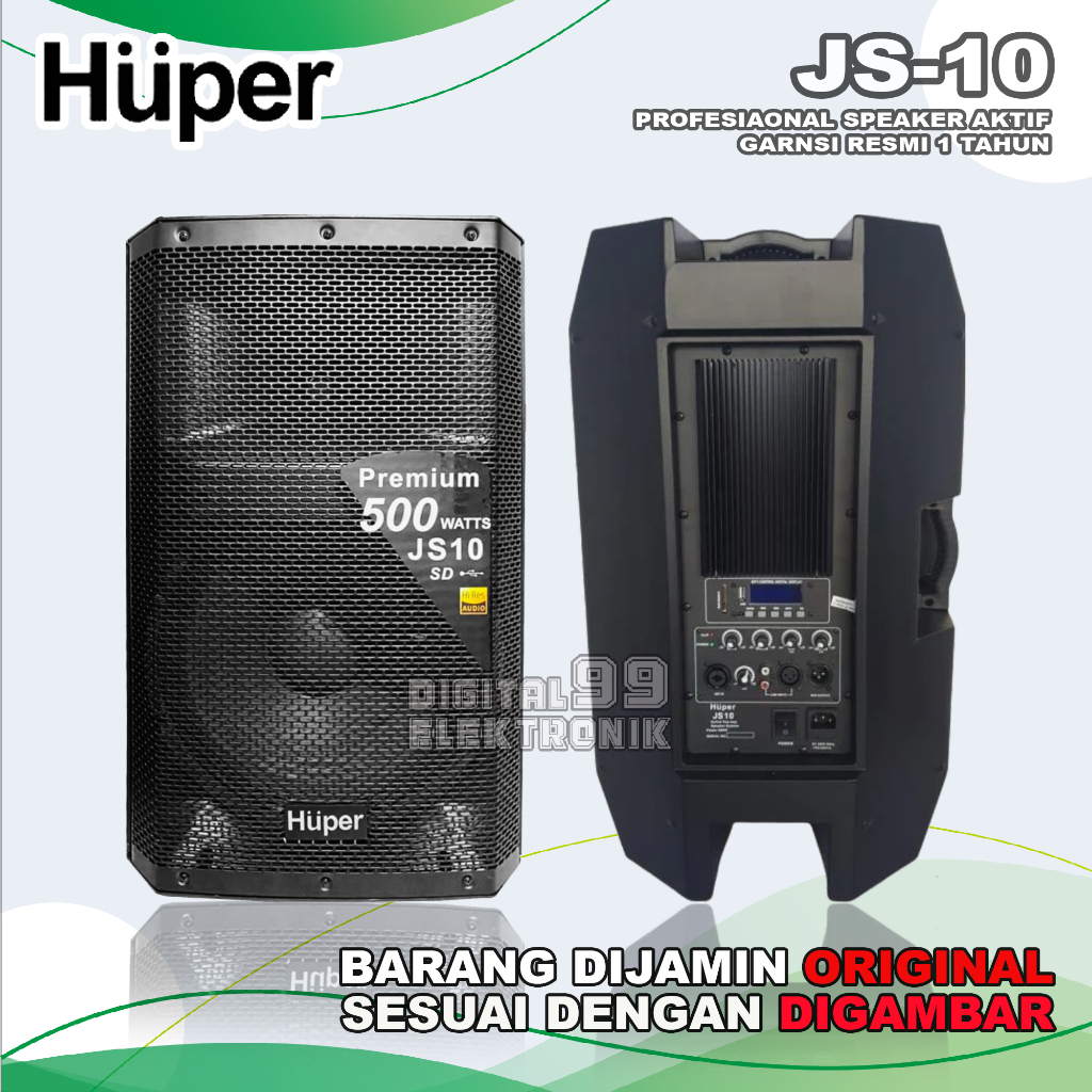Jual Speaker Aktif 15 Inch HUPER JS10 | JS 10 | JS-10 Original Harga 1 ...