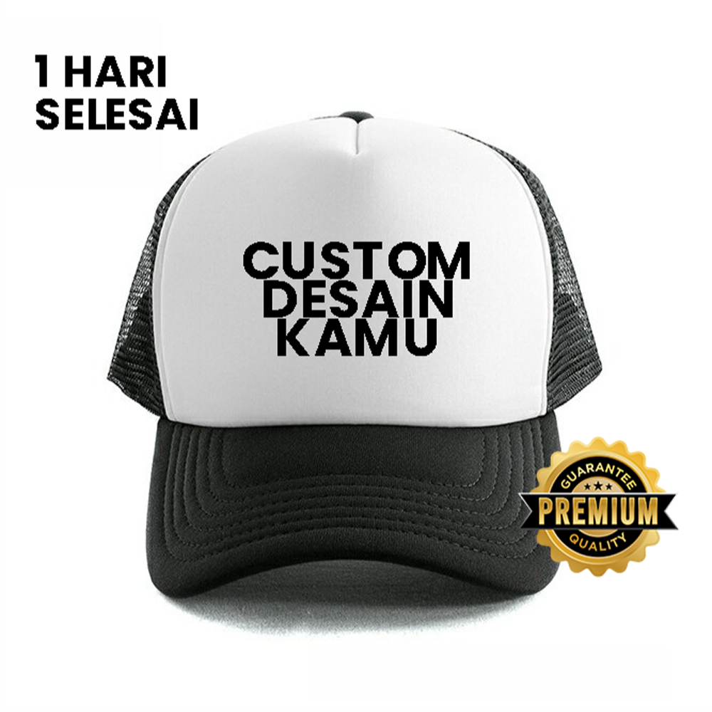 Jual TOPI TRUCKER JARING CUSTOM SABLON | Shopee Indonesia
