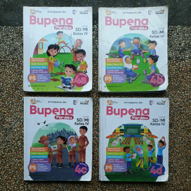 Jual buku Bupena sd kelas 4a.4b.4c.4d Kurikulum Merdeka. revisi kurikulum 13.Bekas Original ...