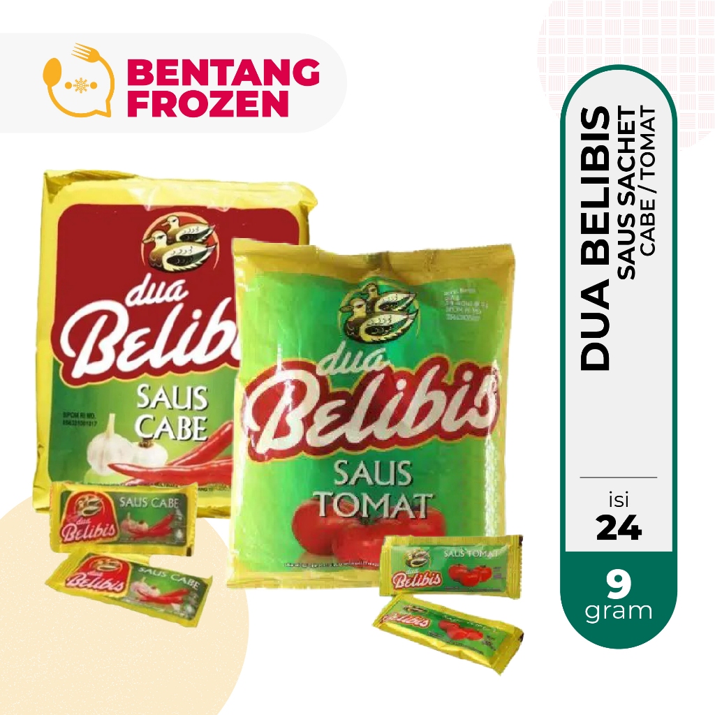 Jual Dua Belibis Saus Tomat / Saus Cabe Sachet 9gr isi 24 pcs | Shopee ...