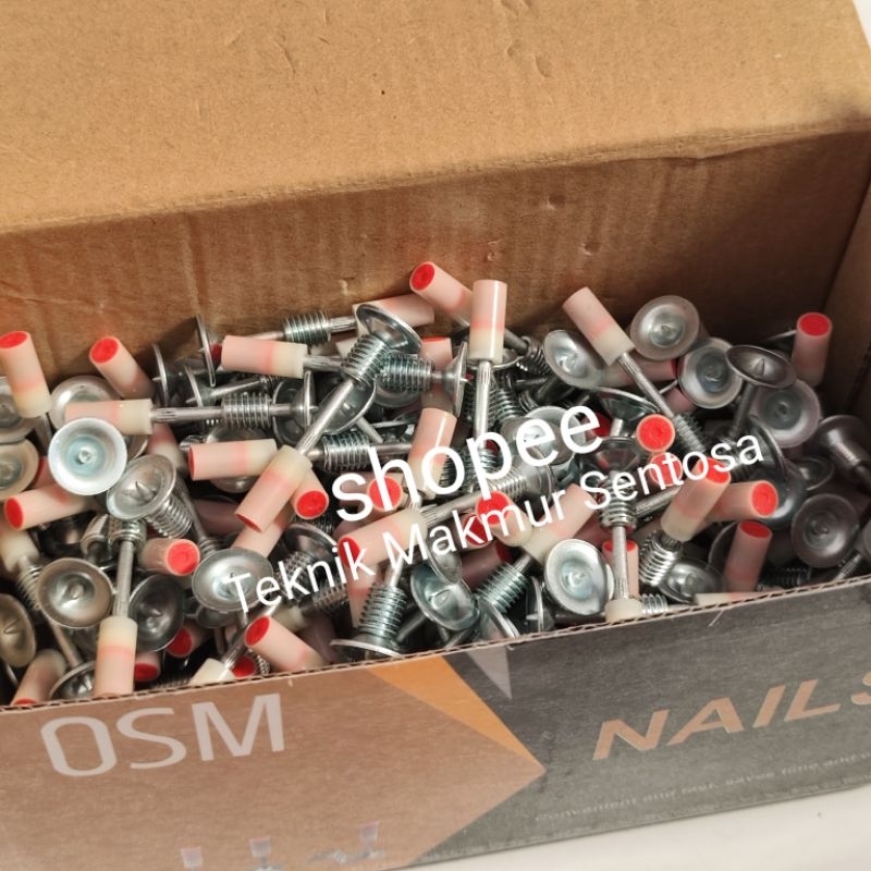 Jual Paku Ramset Lurus Drat Mesiu 7,3mm BOX Stamset Nail Paku Tembak ...