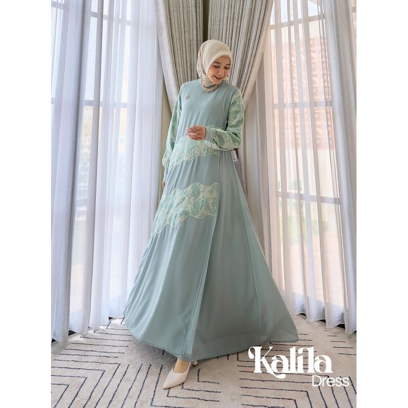 Jual KALILA DRESS BY MAREVI (ADA SIZE STANDAR DAN JUMBO) | Shopee Indonesia