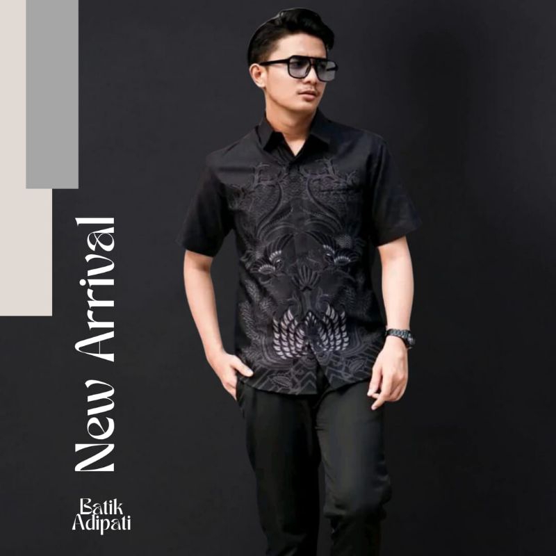 Jual Baju Batik Pria Lengan Pendek Modern Termurah Kemeja Batik Cowok ...