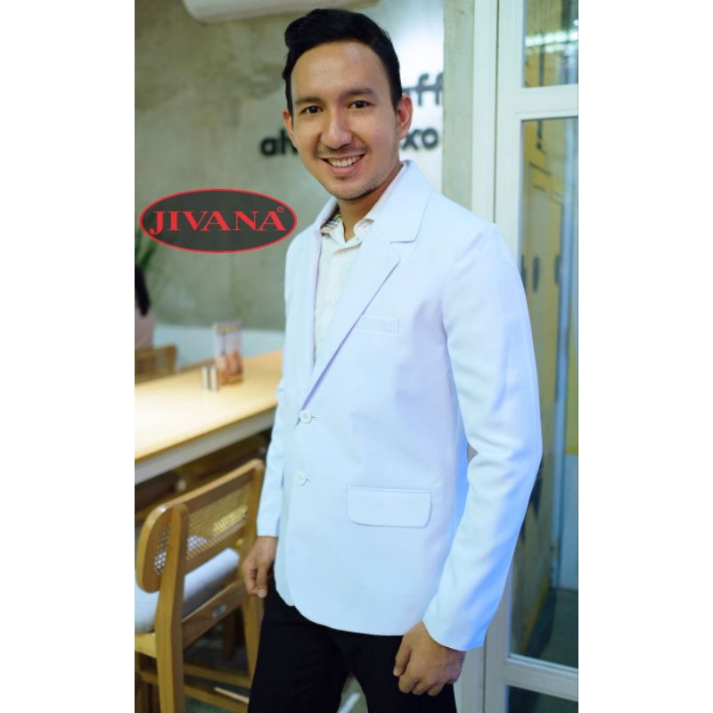 Jual Snelli / Jas Dokter Pria Lengan Panjang (JIVANA) | Shopee Indonesia