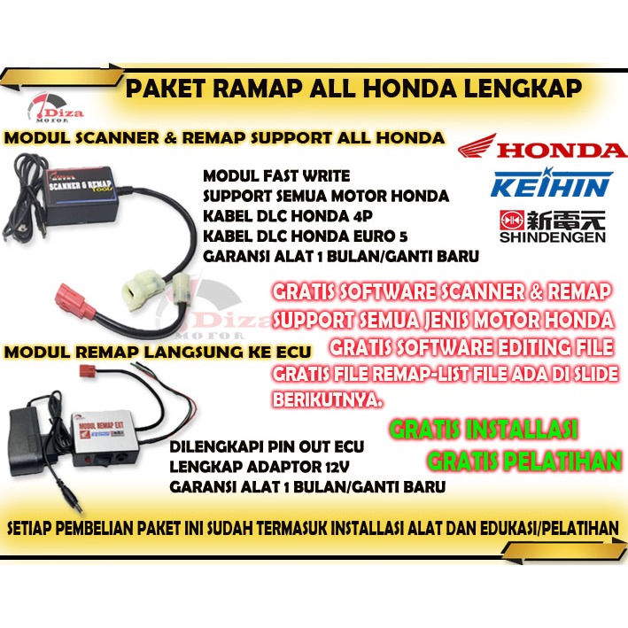 Jual TERMURAH!!! PROMO SCANNER DAN REMAP ALL HONDA OBD 1/OBD2/FI/PGMFI ...