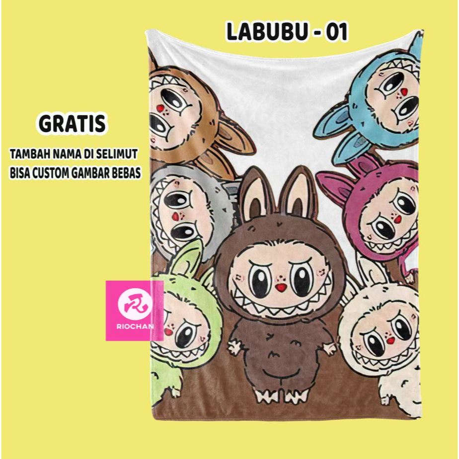 Jual Selimut LABUBU | Selimut Karakter | Selimut CUSTOM | Shopee Indonesia