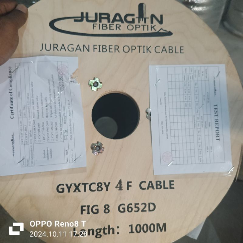Jual kabel 4 core fig 8 1km / kabel fig 8 4 core / kabel FO 4 core FIG ...
