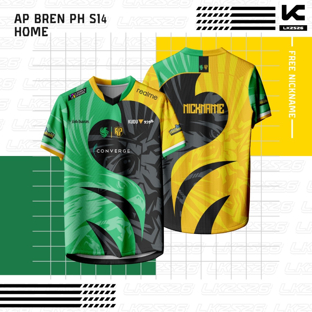 Jual Jersey E-Sport AP BREN PH 2024 | Home MPL S14 | Full Printing ...