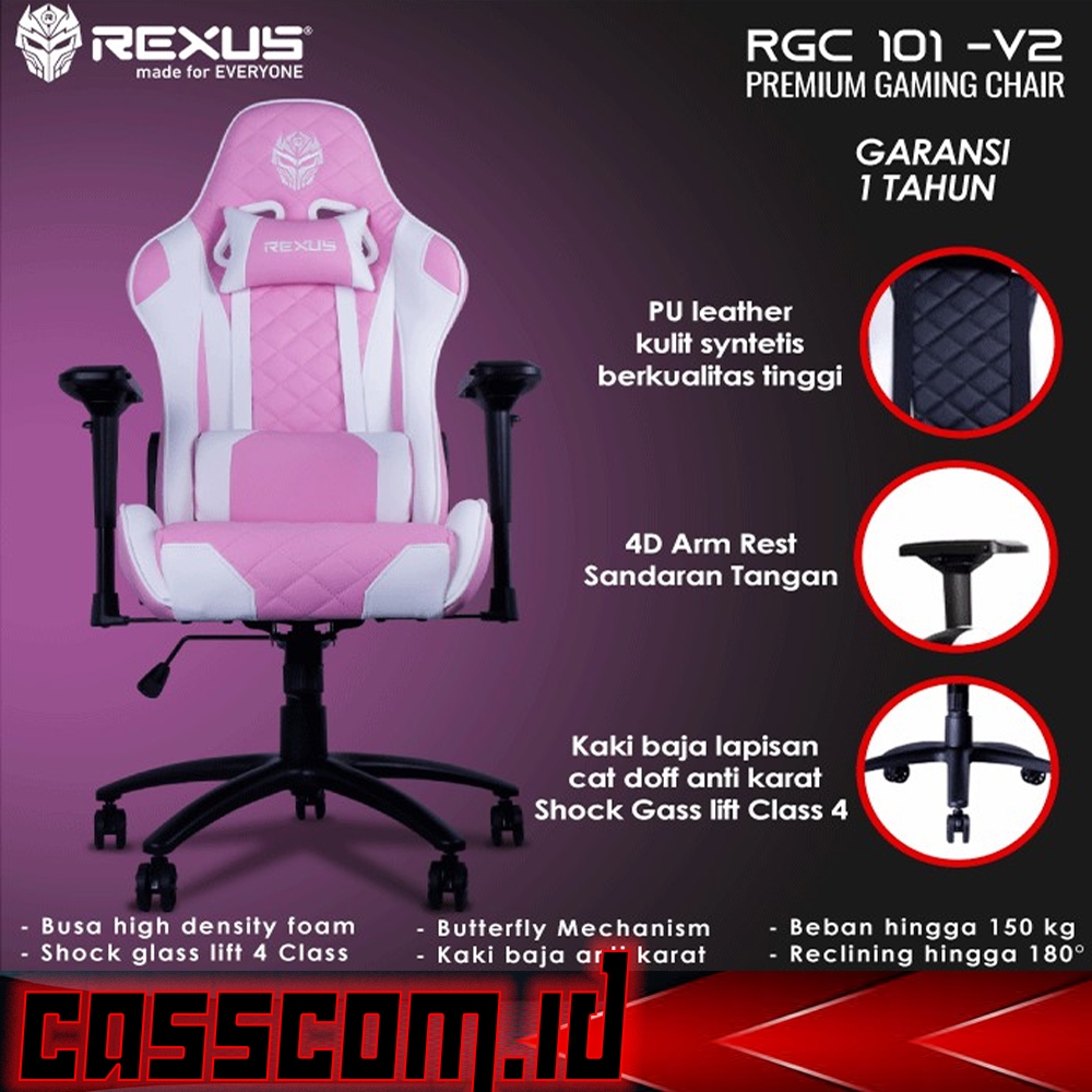 Jual Rexus Gaming Chair Kursi RGC 101 v.2 4D Arm Rest - Kursi Gaming ...