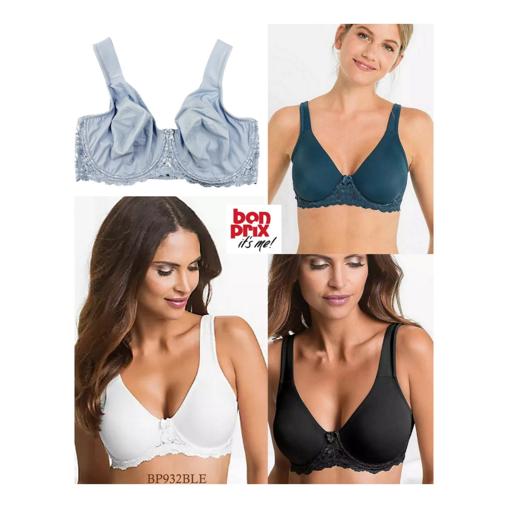 Jual Bra Wanita Kawat Full Cup Tanpa Busa BONPRIX 42DD s/d 48F Mix Hias Lace Premium JUMBO Big ...