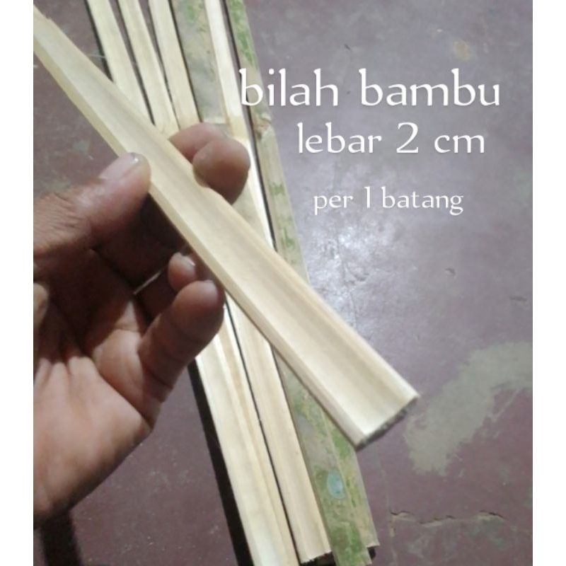 Jual bilah bambu panjang bilah bambu penyanggah bilah bambu tebal 5 mm ...