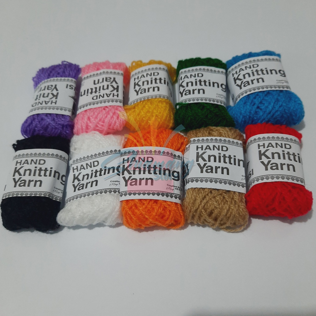 Jual [1Pcs] Benang Woll Warna Warni - Benang Wol Kecil 10 warna ...