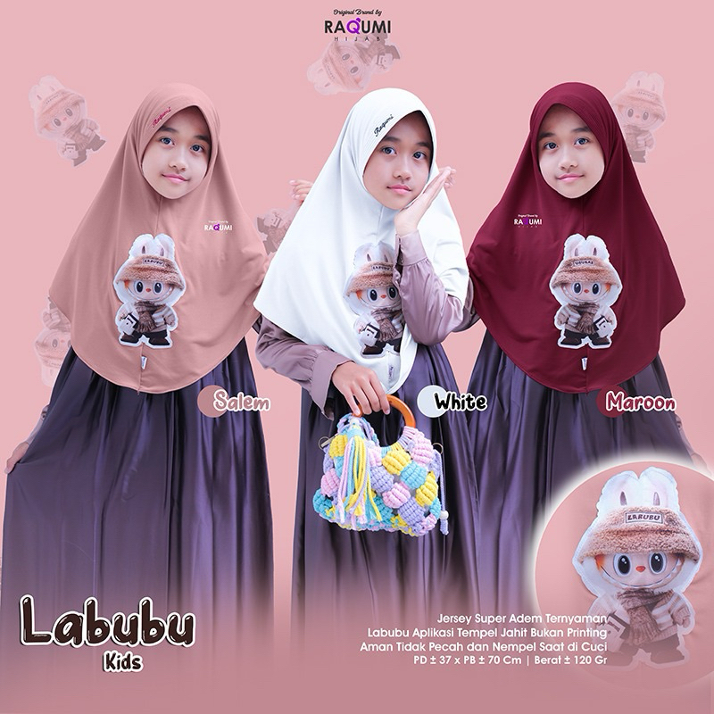Jual LABUBU KIDS BRAND ORI BY RAQUMI // HIJAB ANAK // HIJAB KIDS ...