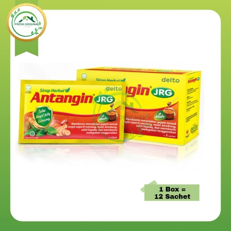 Jual Antangin JRG Syrup 1 Box | Antangin isi 12 Sachet| Original ...