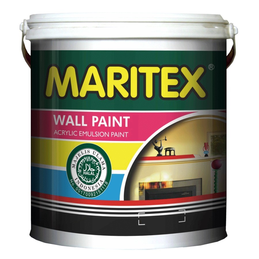 Jual cat tembok maritex interior exterior wall paint cat air 1kg | Shopee Indonesia