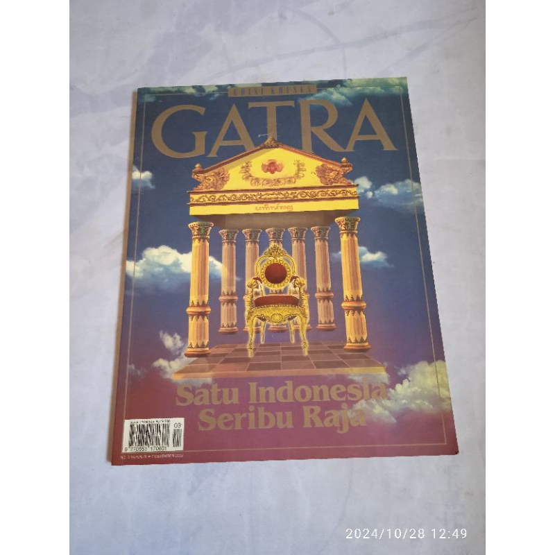 Jual majalah Gatra edisi khusus - satu Indonesia seribu raja | Shopee ...