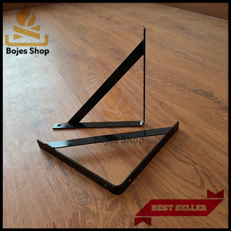 Jual Besi siku penyangga rak dinding kayu ambalan bracket siku rak ...