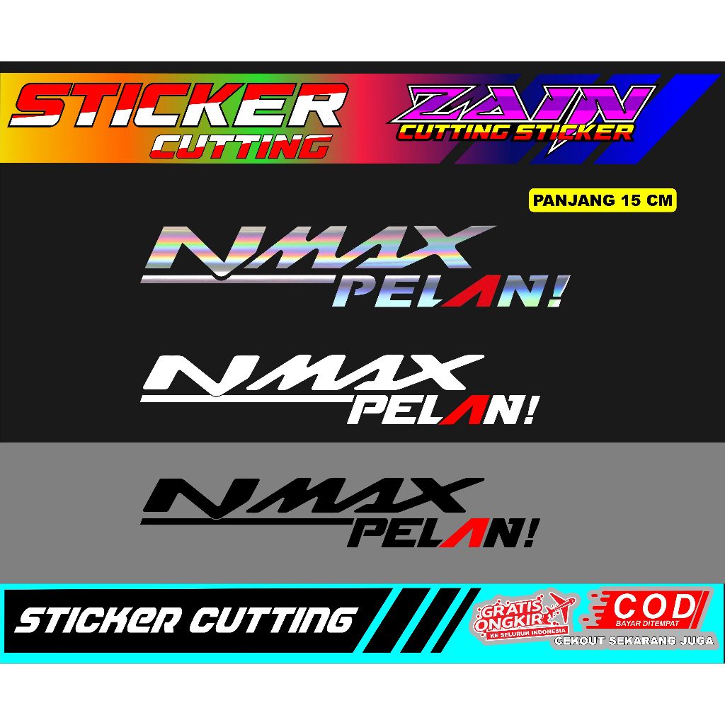 Jual Stiker cutting sticker NMAX PELAN! | Shopee Indonesia