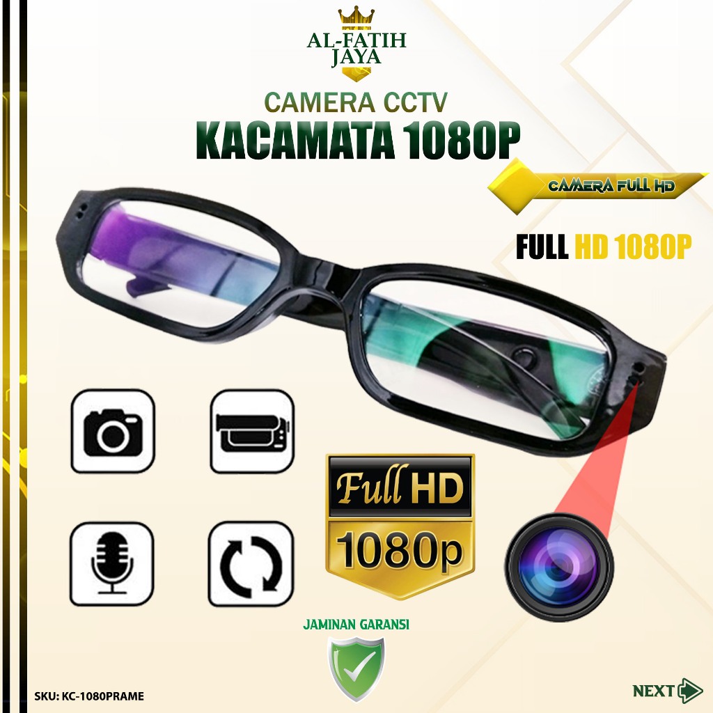 Jual Spy Camera Glasses Kacamata Kamera Sunglasses Full HD 1080P ...